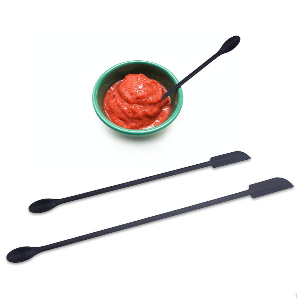 Buy 3x Mini Silicone Spatula Set Durable Double Head Jar Scraper Small ...