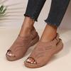 Goedkope 1 Pair Skin-touching Summer Sandals Vintage Fashion Women ...