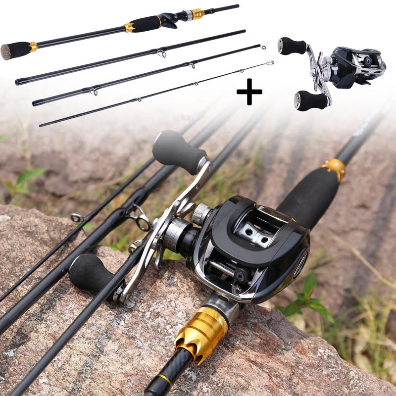 Buy Casting Fishing Rod Reel Combos High Grade Carbon Rod and 18BB ...