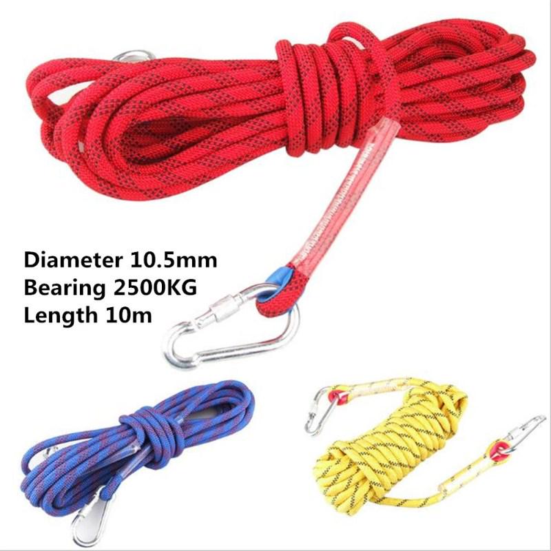 Climbing Safety Rope 10.5mm Outdoor Adventure Life Rope Fast Descent ...