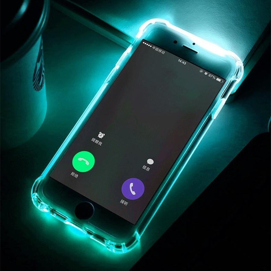 Buy Phone Case Cover Soft TPU LED Flash Light Up Remind Incoming Call ...