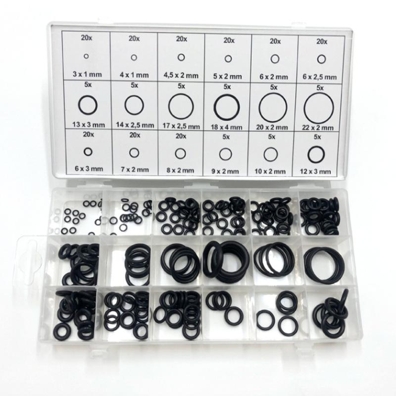 Satın alın 225pcs Rubber O-ring Kit Nitrile Rubber O-ring Gasket ...