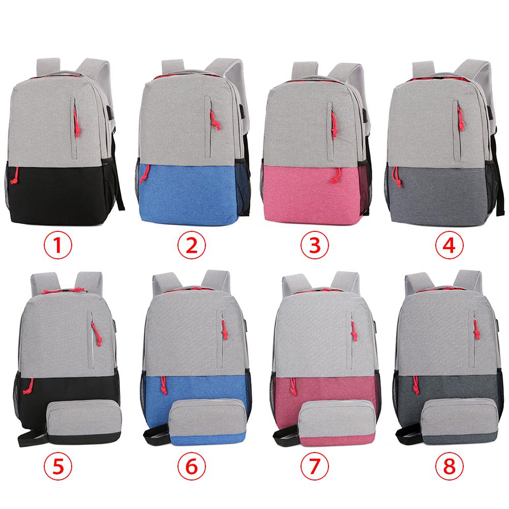 Buy Data Cable Backpack USB Charging Backpack Laptop Bag Travel Leisure ...