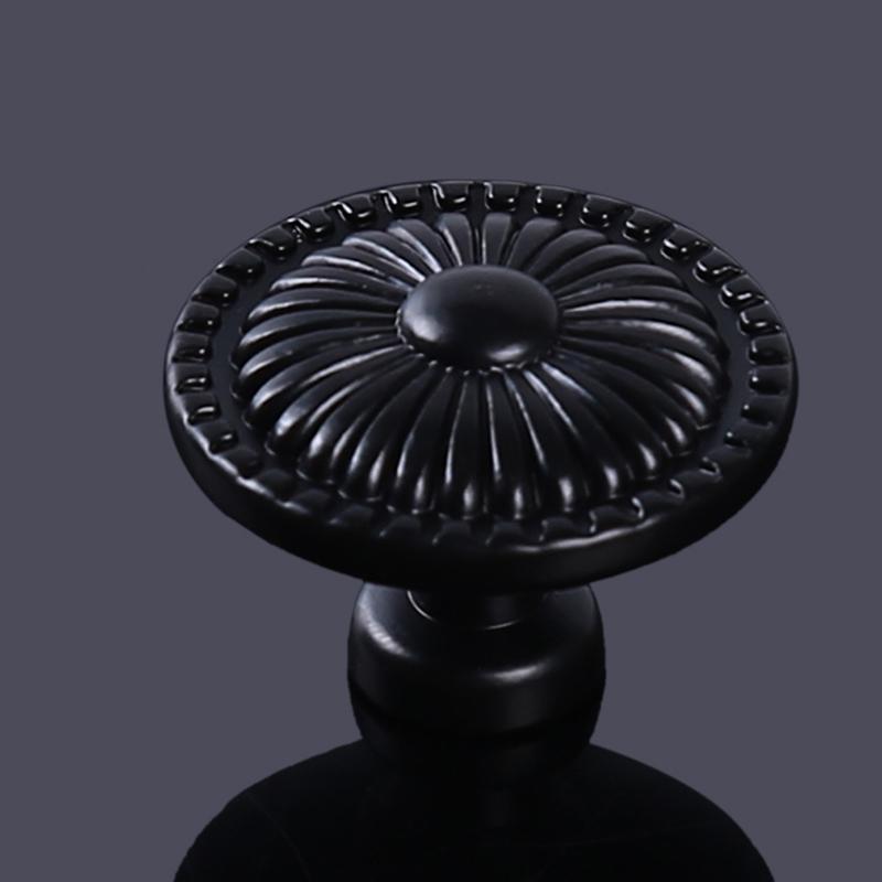 Buy Zinc Alloy Single Hole Round Handles Pull Knobs for Home Kitchen ...