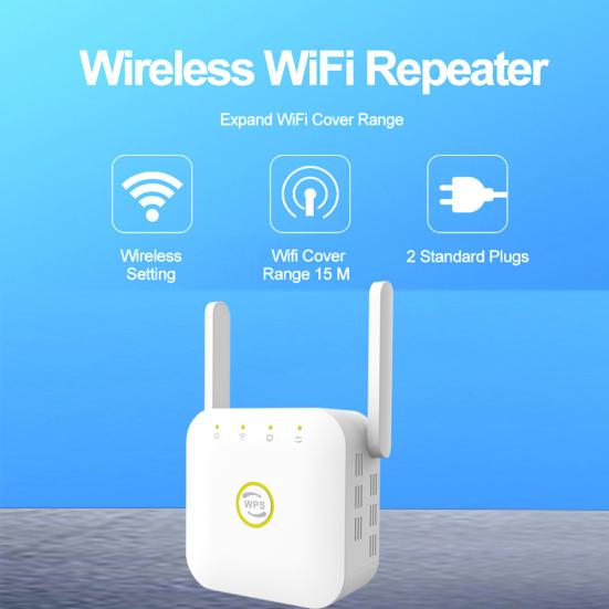 Household 300Mbps WiFi Repeater Wireless Router Range Extender Signal ...