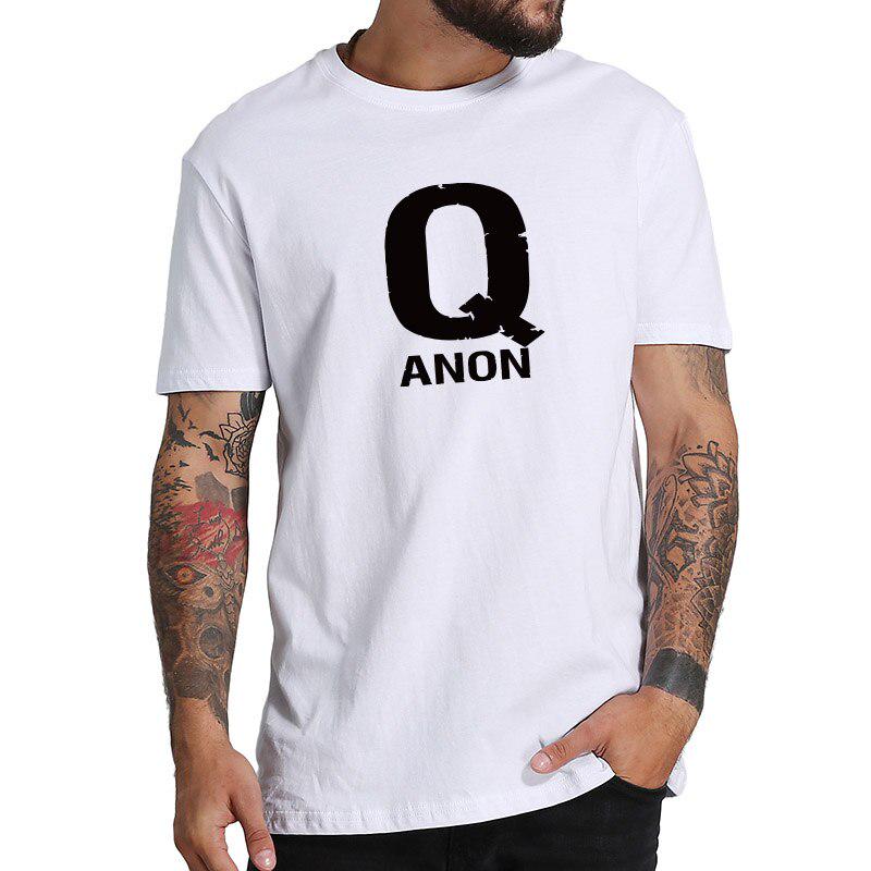 Buy Q Anon Tshirt Men Clearance Fashion T-shirt Pure Cotton Originality ...