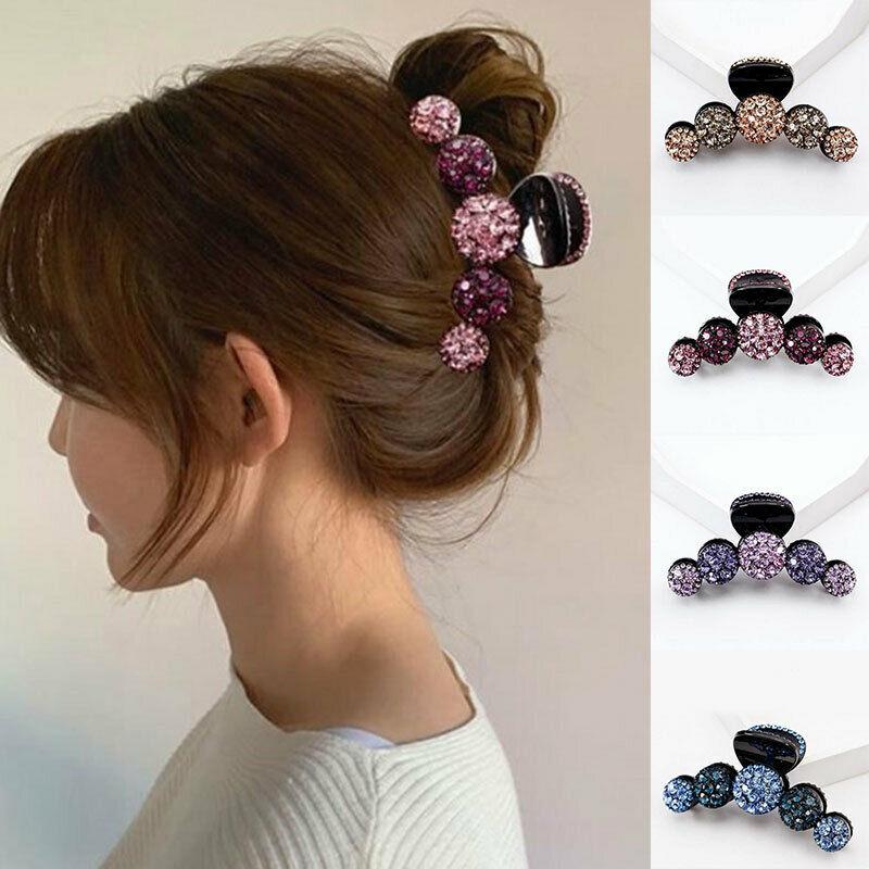 Buy Crystal Rhinestone Hair Claw Hairpin Ladies Women Hair Clips Hair ...
