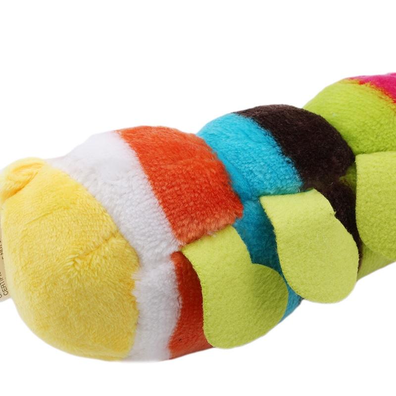Buy Sound Cute Worm Dog Cats Plush Stuffed Toy Chew Squeaky Toys at ...