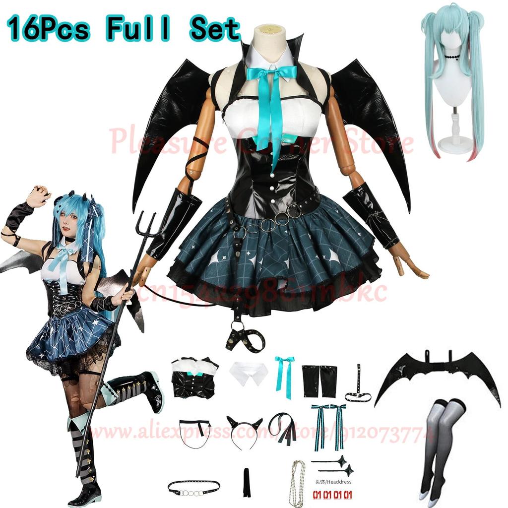 Dämon Miku Cosplay Rascal Kostüm Miku X Rascal Kleiner Teufel Halloween ...