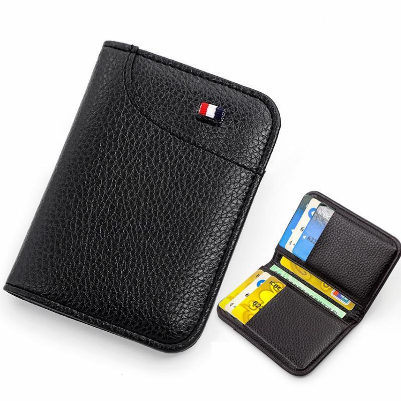 Cheap Slim Soft Wallet Genuine Leather Men's Wallet Mini Credit Card ...