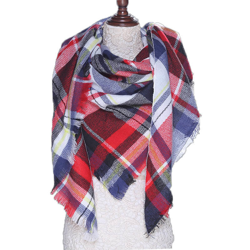 Buy Fashion Winter Triangle Scarf for Women Brand Designer Shawl ...