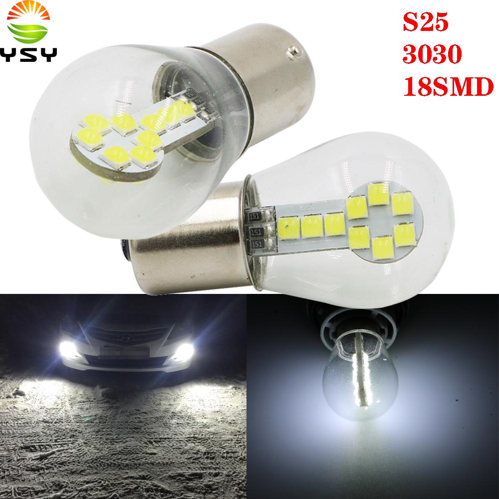 Buy 2pcs 1156 BA15S 3030 18smd CAR LED Filament Light Bulbs Turn Signal ...
