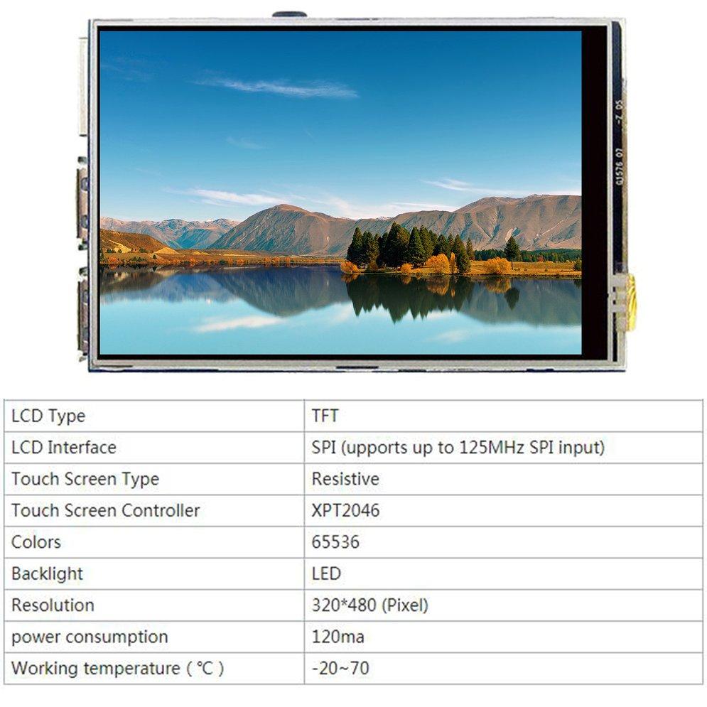 Goodjob123 For Raspberry Pi 4 Model B 3.5-inch LCD Display Touch Pen ...