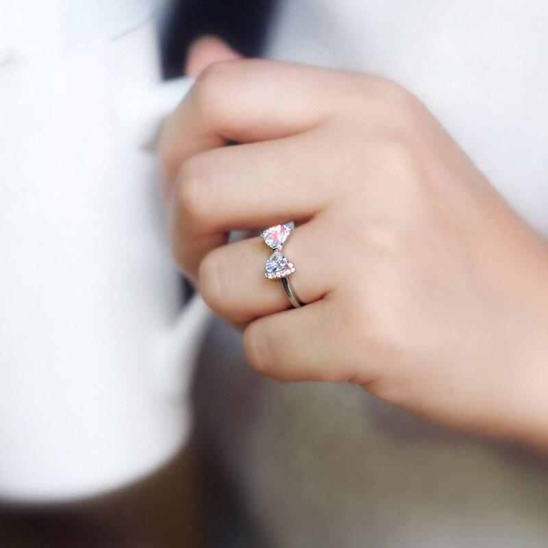 Buy Luxury Classic Wedding Ring 925 Sterling Silver AAA CZ Zircon Bowknot Rings at affordable ...