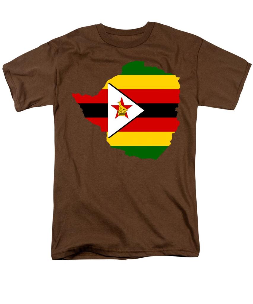 Cheap Men Premium Cotton zimbabwe flag border Print Tees Funny Harajuku ...