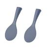 Buy 2Pcs Easy To Clean Rice Paddle Silicone Rice Serving Spoon Rice ...