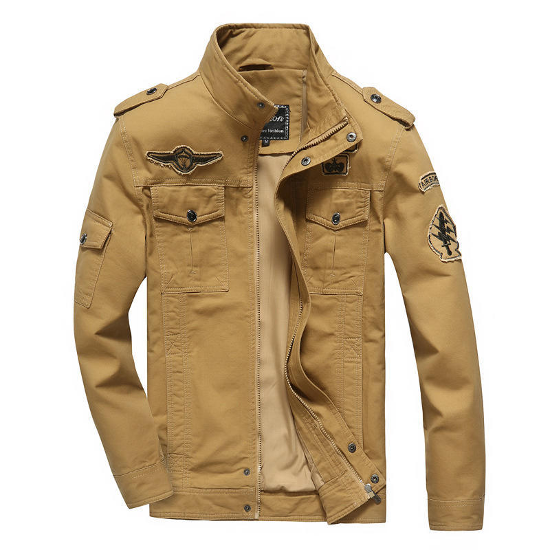 Buy Casual Large Size Tooling Jacket Autumn Loose Cotton Outdoor ...