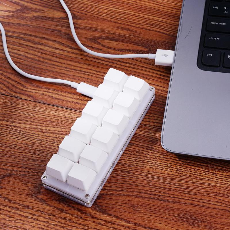 Buy Portable Mini 12 Keys Keypad DIY Shortcut Keyboard Function Keyboard Gaming Keyboard ...