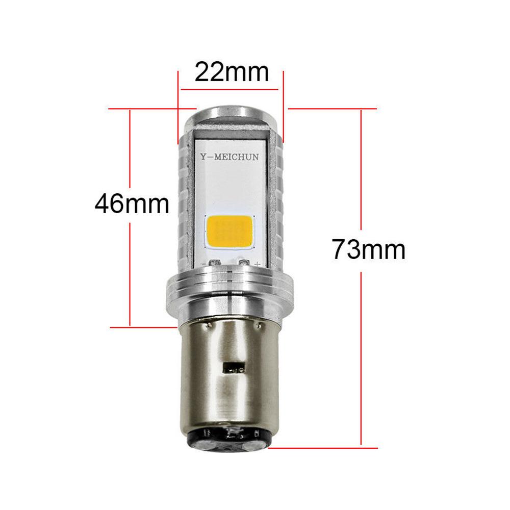 Ceramics 12W BA20D COB LED Motorcycle Headlight Moto Front Bulb Lamp ...