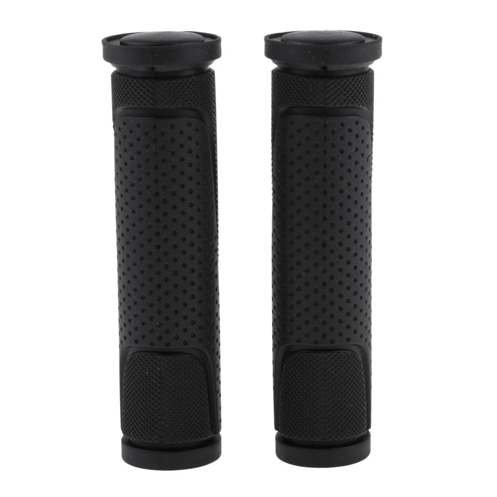 1 Pair Rubber Bike Bicycle Handlebar Handle Bar Grip Cover with Double ...