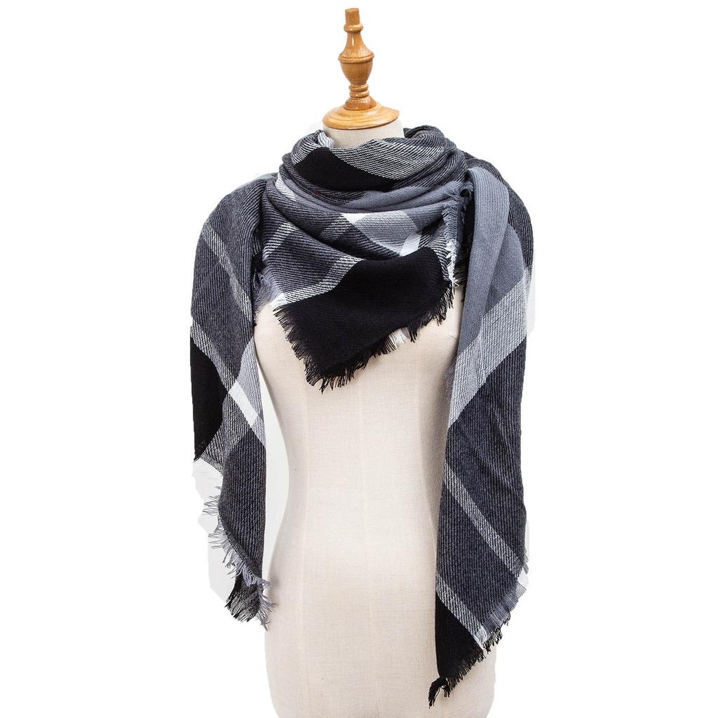 Buy Womens Warm Long Shawl Wraps Large Scarves Knit Cashmere Tassel ...