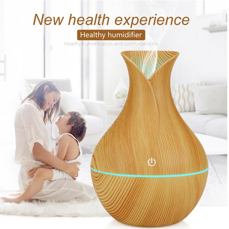 Buy Maijiabao Vase LED Humidifier Aroma Essential Oil Diffuser ...