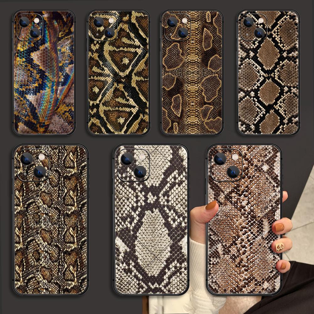 Buy Fashion Texture Snake Skin Phone Case Cover Cell For Iphone Samsung ...