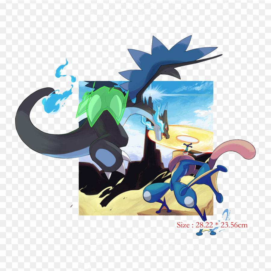 Buy Mega Charizard X Transparent Pokemon X And Y Pok Iron on Transfer ...