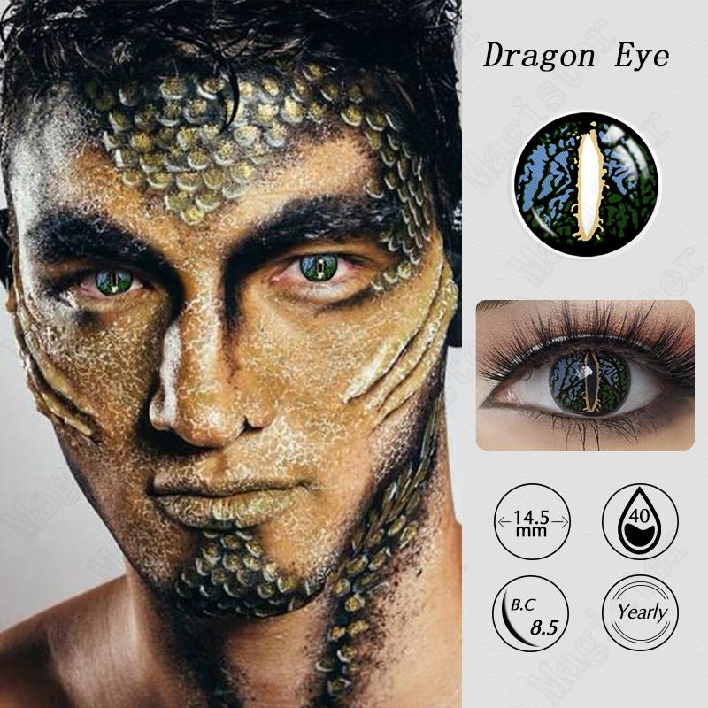 Buy Cosplay Cat Eye Contacts Lenses for Party Yearly Halloween Colored ...