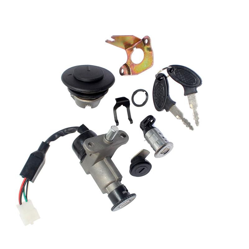 Ignition Switch Key Lock Gas Tank Cap Lock Set Scooter Electric Door ...