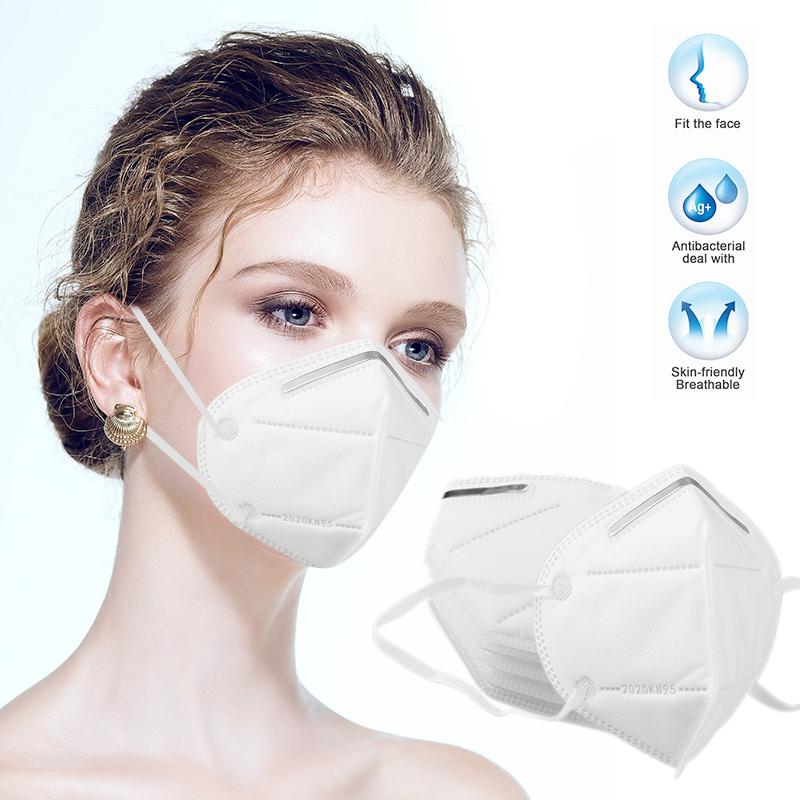 KN95 5-Layer Mask Disposable Face Mouth Mask 95% Non-woven Fabric ...