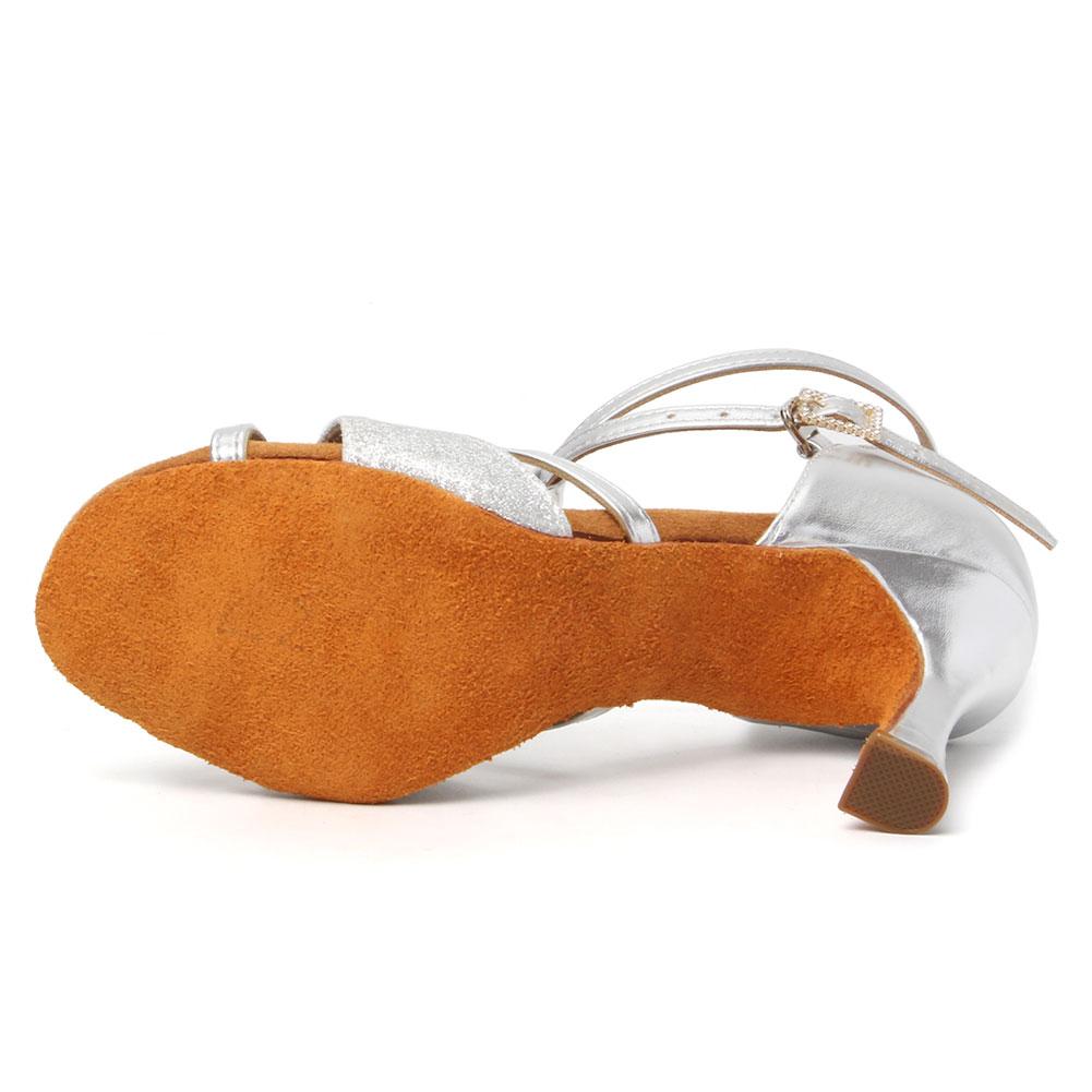Buy Dance Women Standard Shoes Satin High Heel Ladies Ballroom Dance ...