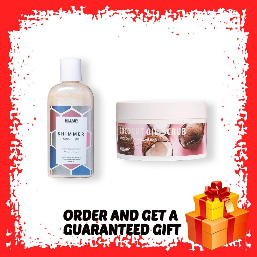 Cheap Shining Diamond Body Shimmer Cream + Coconut Body Scrub | Joom