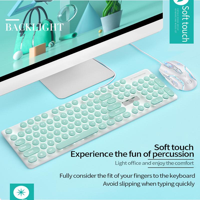 Buy V8 Gaming Keyboard and Mouse Set Punk Manipulator Luminous Gaming ...