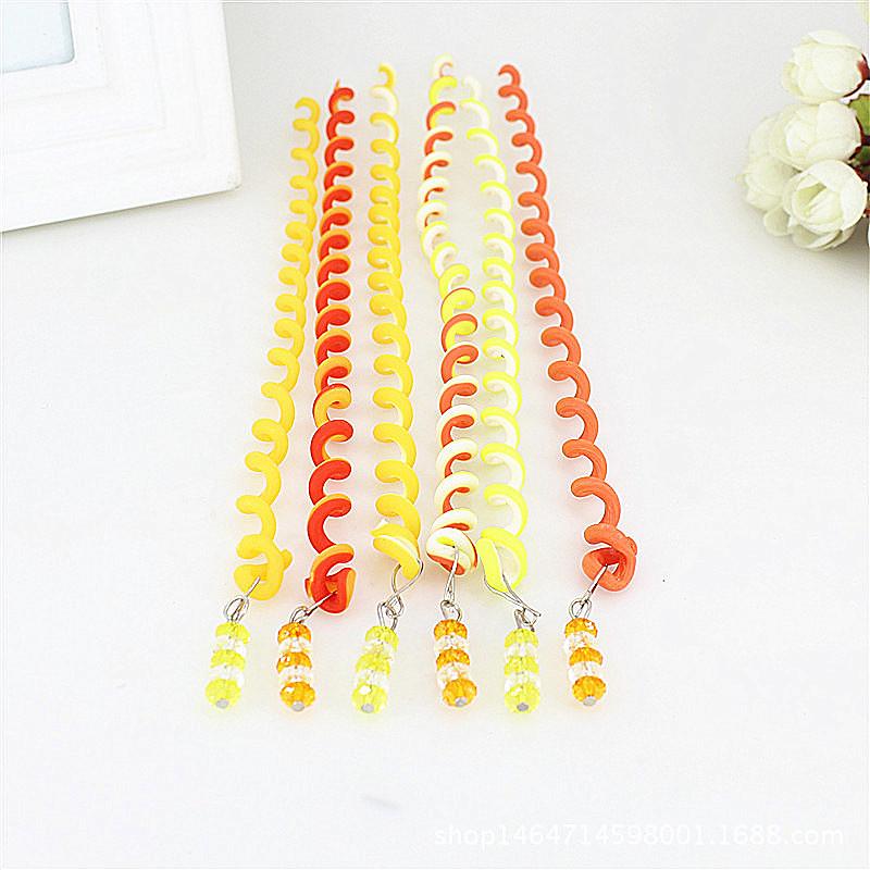 Buy 1pc Kids Beaded Rainbow Curler Braid Hair Sticker at affordable ...