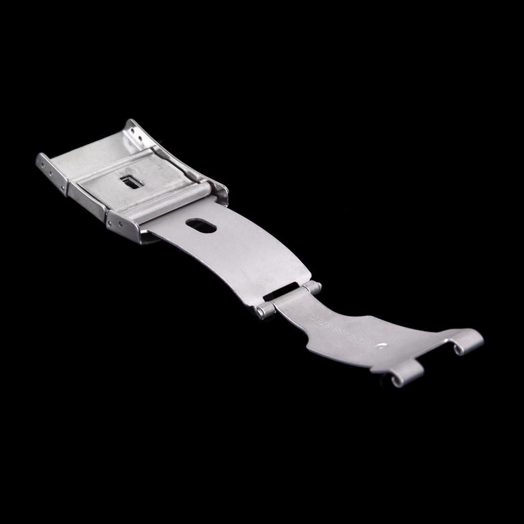 Buy Stainless Steel Fold Over Deployment Clasp Buckle Fit 22mm Watch ...
