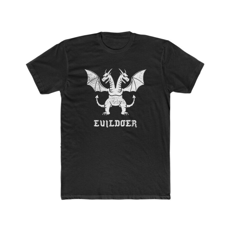 Buy Evildoer Dragon Team Evil Mens Cotton Crew Tshirt T-Shirtsummer T-Shirt Casual Printed T ...