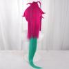 65-70cm LOL Sivir Cosplay Wigs Cafe Cutie Wig Long Pink Mixed Green ...