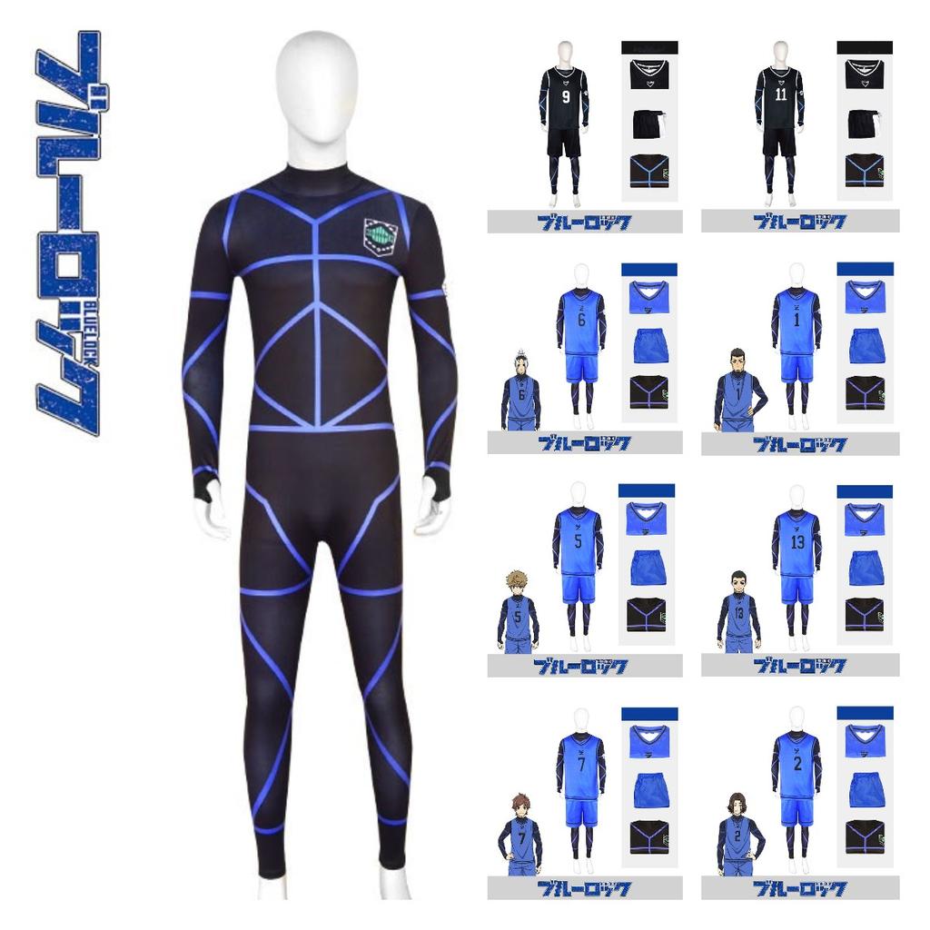 Buy Blue Lock Cosplay Isagi Yoichi Rensuke No1 Jersey Cosplay Anime Set ...