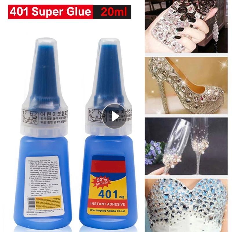 Buy 401 Super Glue Instant Fast Adhesive 20ML Bottle Stronger Super ...