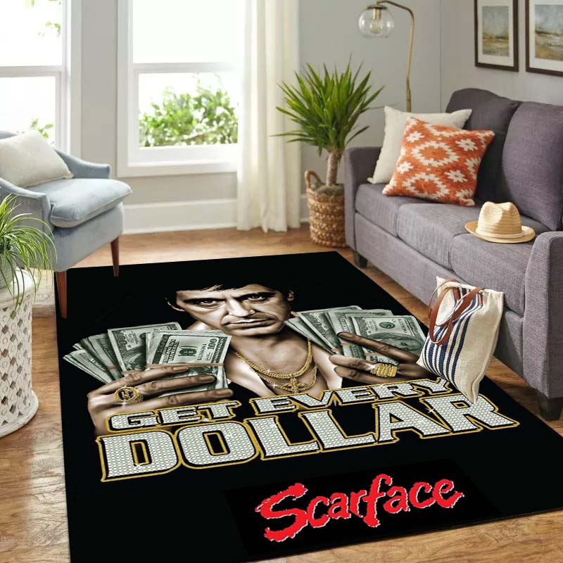 Cheap 3D Movie Scarface Floor Mats Rug Carpet Living Room Doormat Plush ...