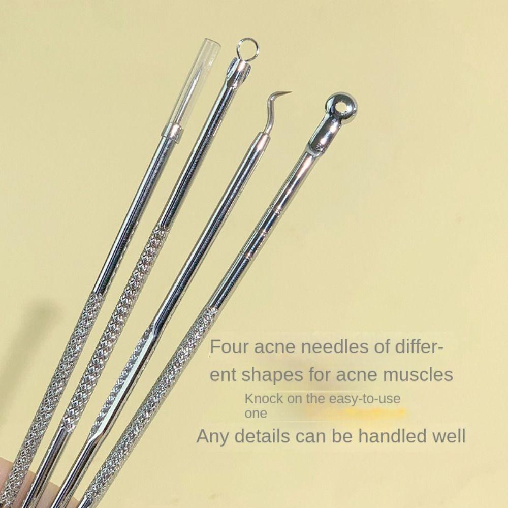 Silver Pore Cleanser Needle Hook Rose Gold Black Head Pore Cleaner Skin ...