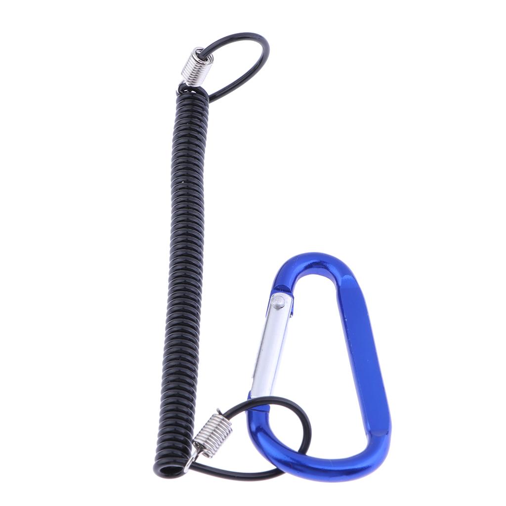 Buy Fishing Lanyard Accessories Plastic Retractable Coiled Tether with ...