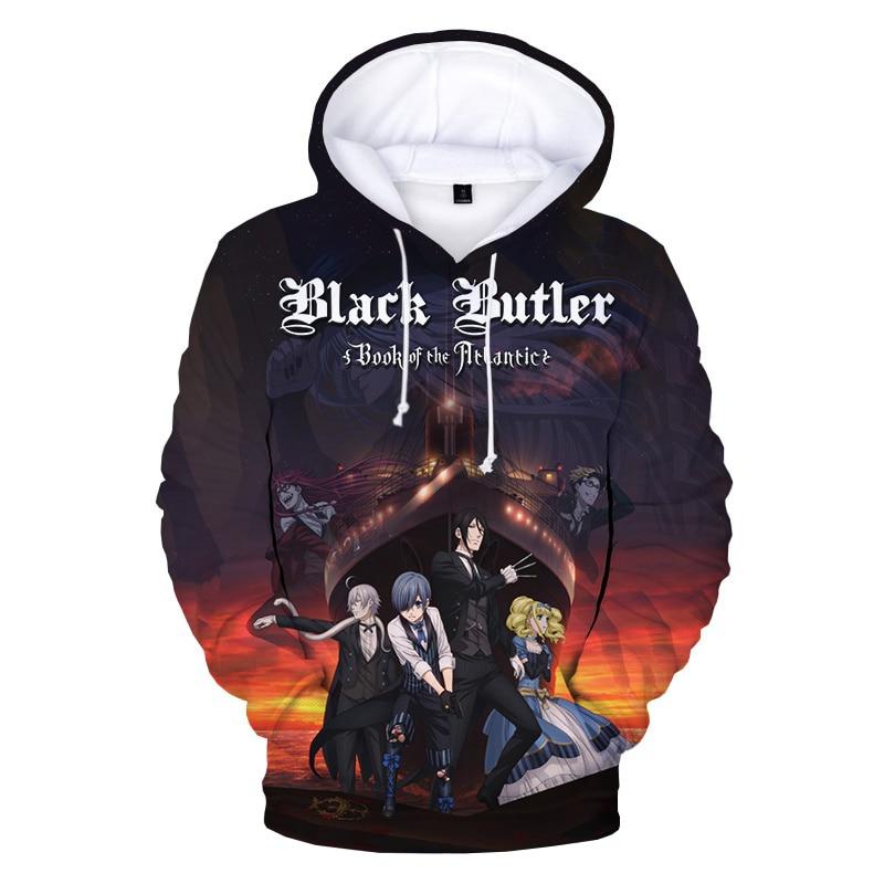 Cheap Men Women Fashion Anime Black Butler Hoodies 3D Hoge Kwaliteit ...