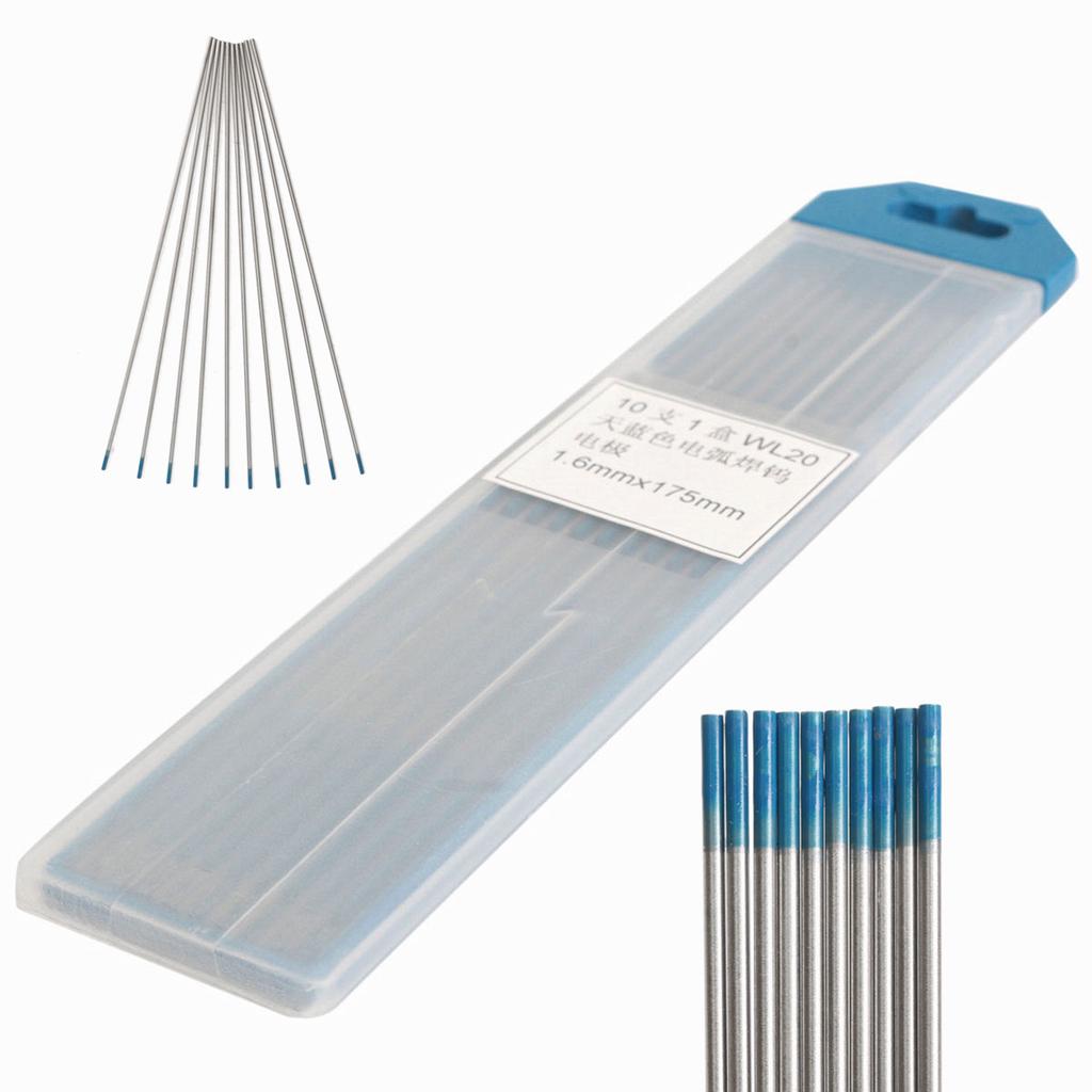 Buy 10PCS WL20 Tungsten 2% Lanthanated Blue Tip TIG Welding Electrodes ...