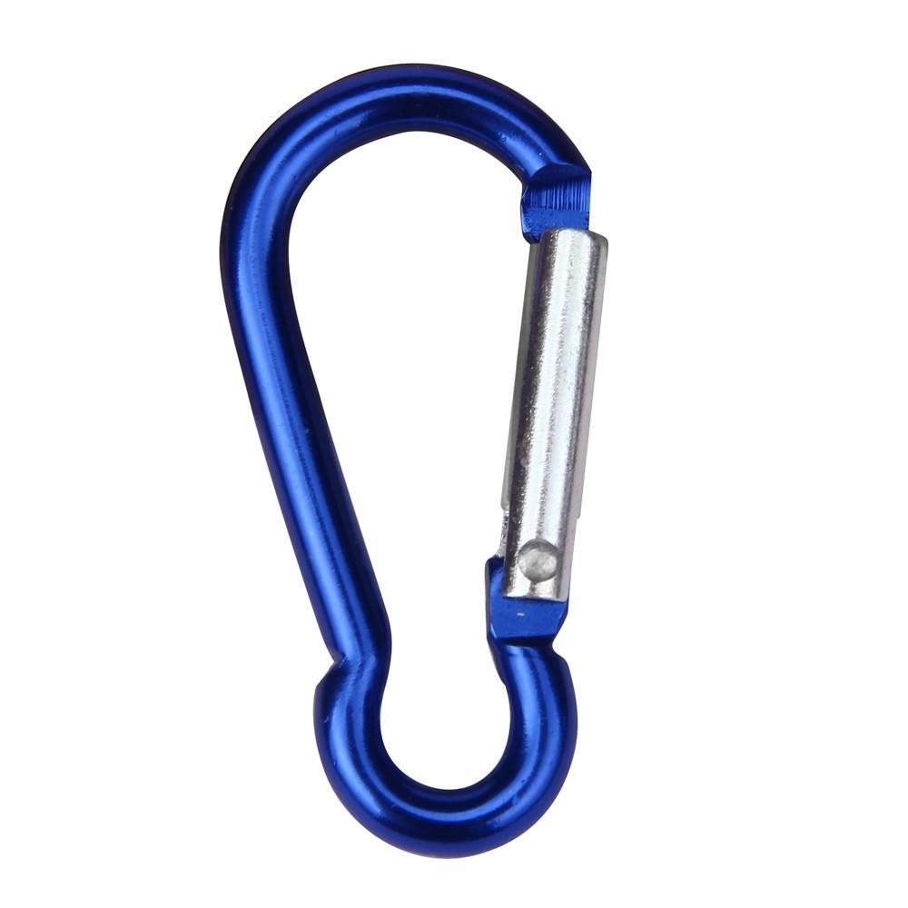 5Pcs Aluminum Alloy D Carabiner Spring Snap Clip Hooks Keychain ...