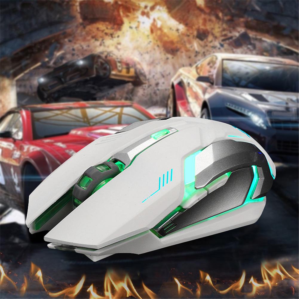 Rechargeable X7 Wireless USB LED Backlit Silent Optical Ergonomic ...