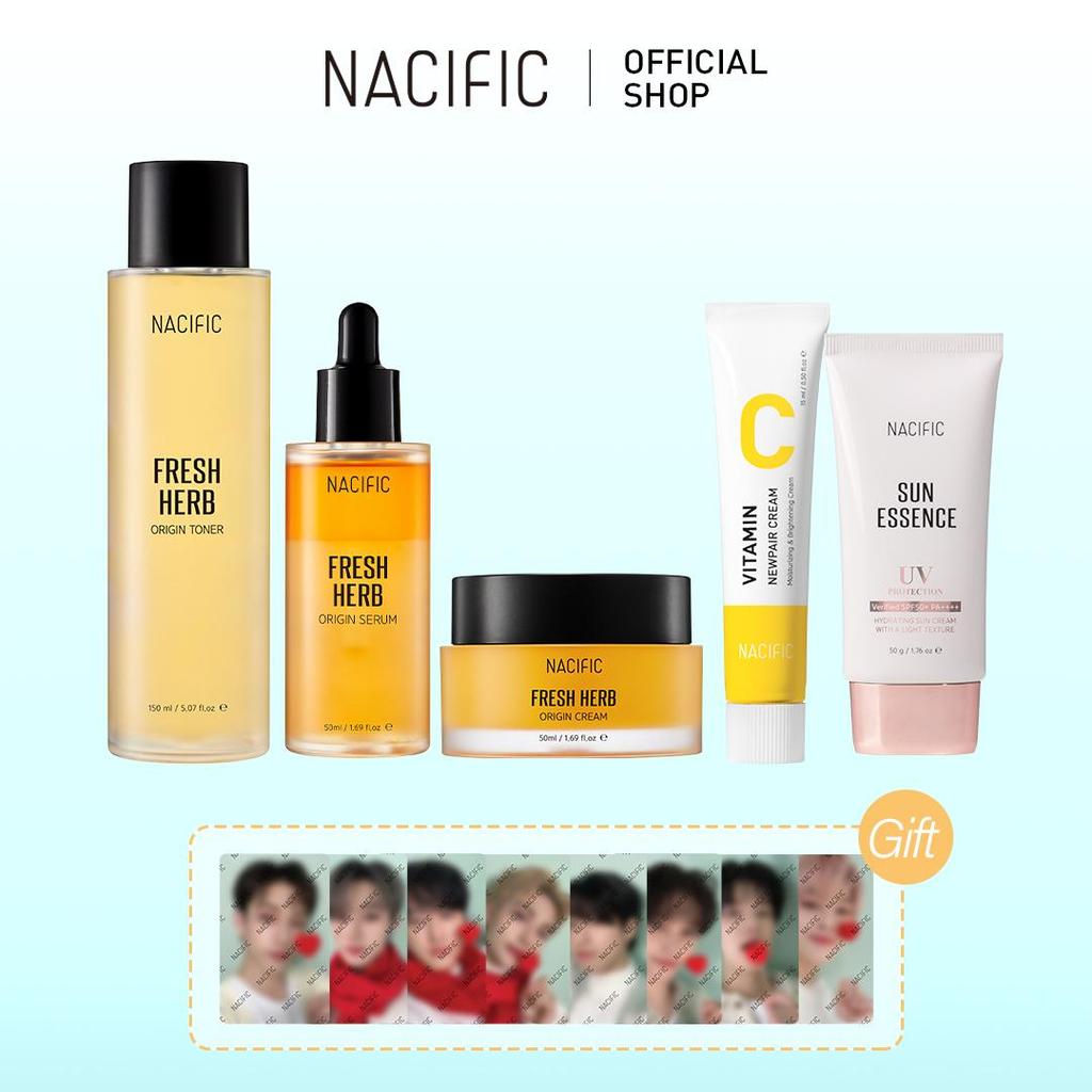 Buy [NACIFIC X SKZ] Fresh Herb Origin Set (toner, Serum, Cream), Sun ...