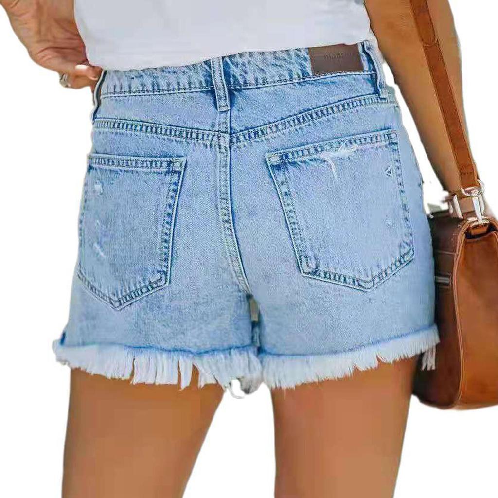 Buy (H20)Womens Comfy Summer Shorts Elastic Waist Pockets Casual Bull ...