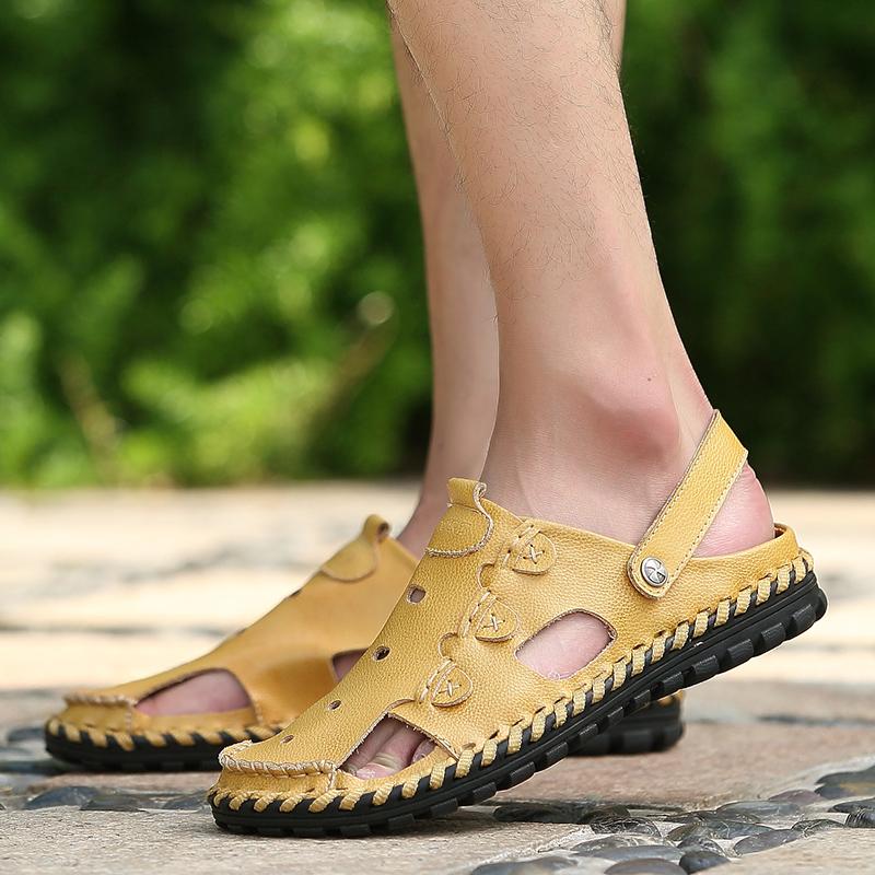 Buy Sandalias De Cuero Para Hombre Sandalias For Man Sandals Men Beach ...